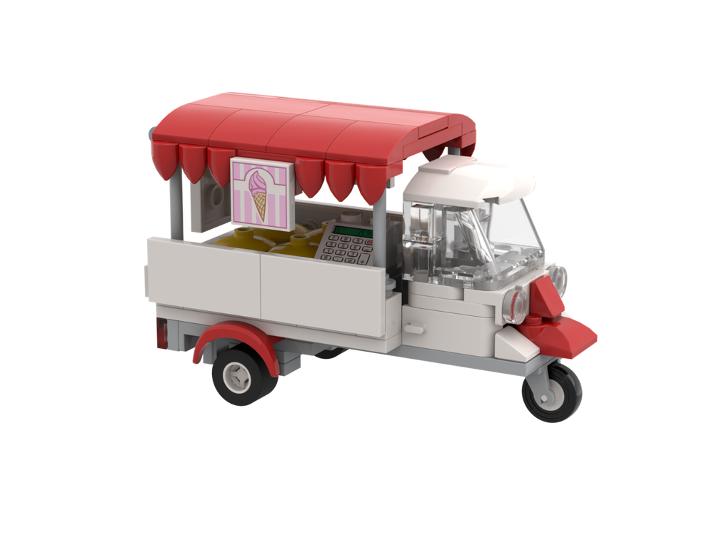 LEGO MOC Ice Cream Tuk-Tuk / Ape Piaggio by Tavernellos | Rebrickable ...