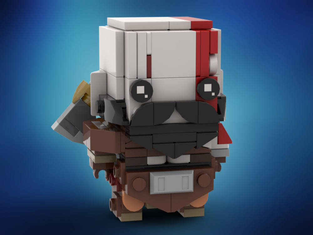 LEGO MOC Kratos Brickheadz by Ant0noo | Rebrickable - Build with LEGO