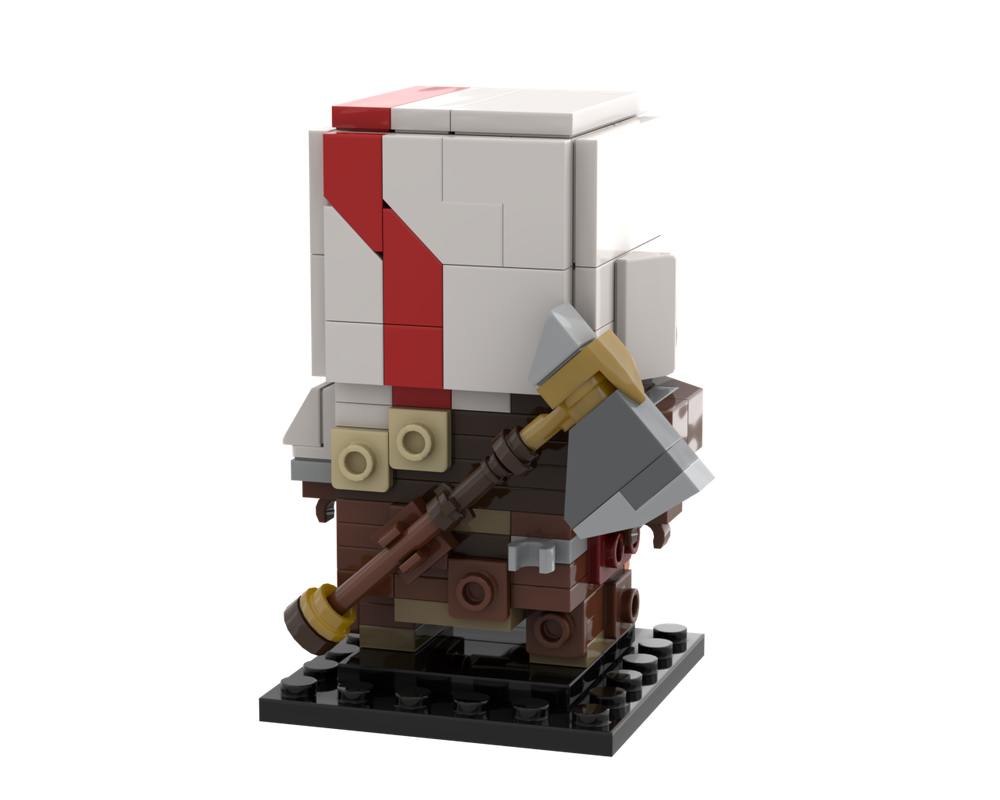 LEGO MOC Kratos Brickheadz by Ant0noo | Rebrickable - Build with LEGO