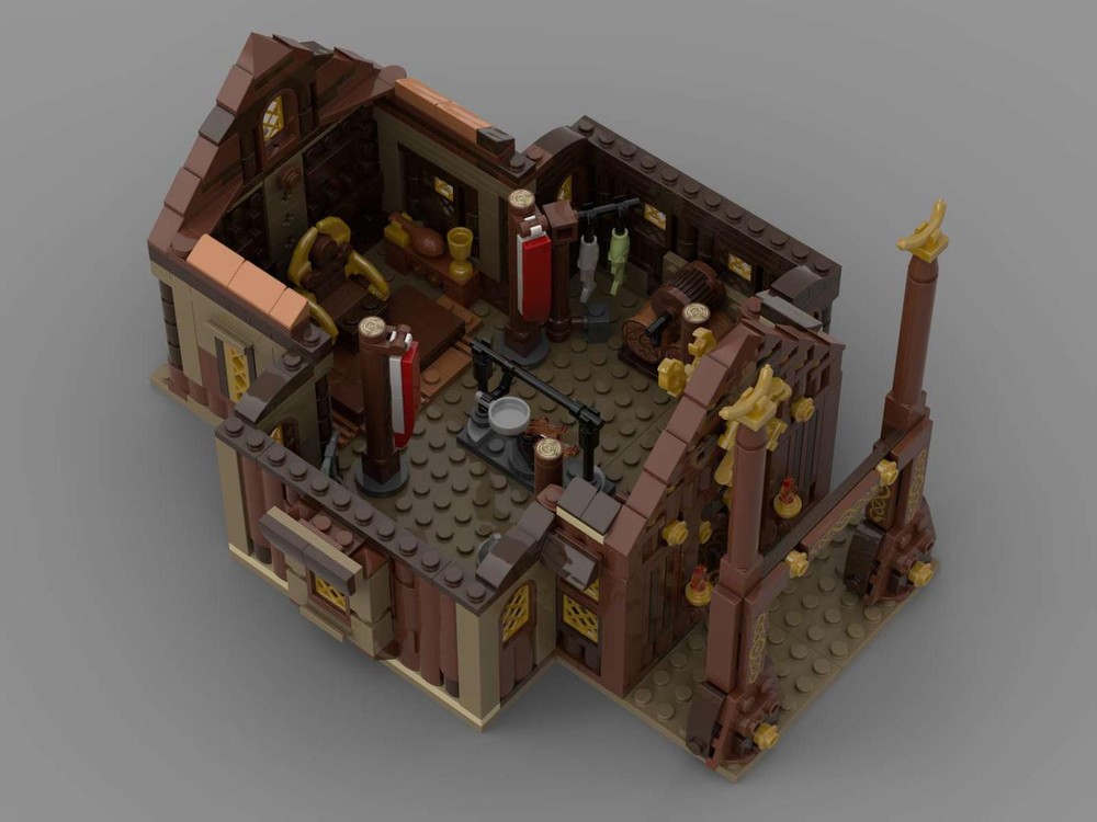 LEGO MOC Meduseld from Lord of The Rings by zxql | Rebrickable - Build ...