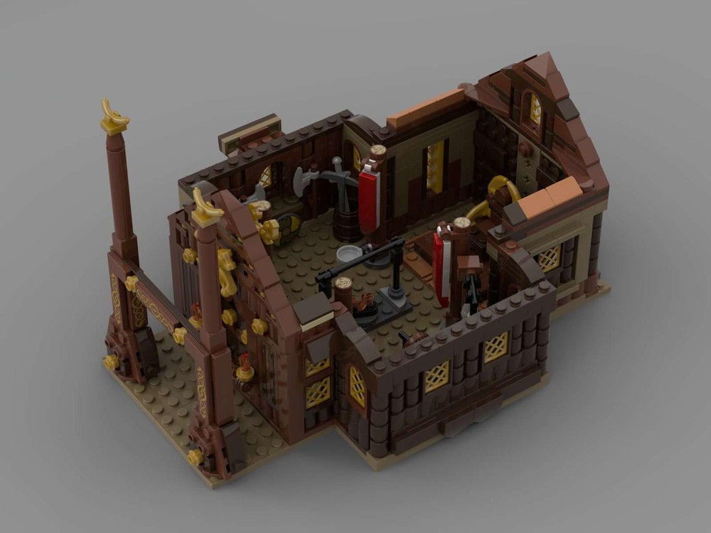 LEGO MOC Meduseld from Lord of The Rings by zxql | Rebrickable - Build ...