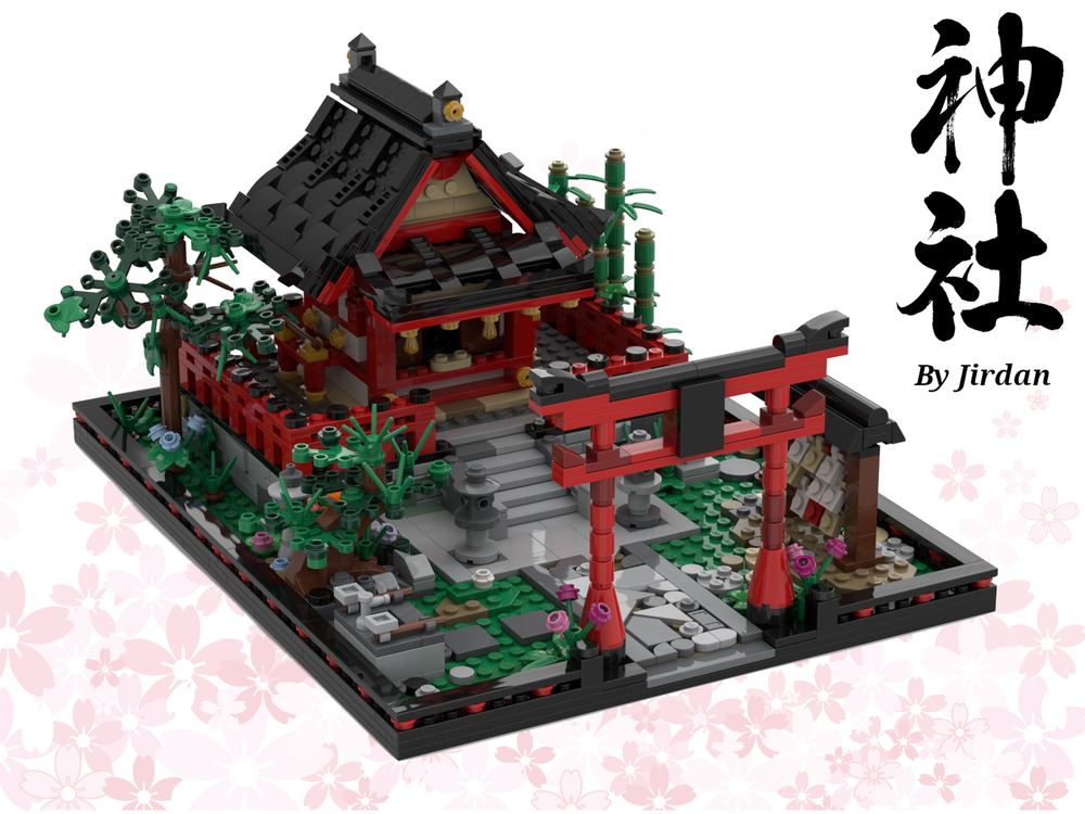LEGO MOC Small Shinto Shrine by jirdan | Rebrickable - Build with LEGO