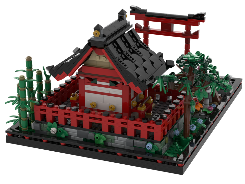 LEGO MOC Small Shinto Shrine by jirdan | Rebrickable - Build with LEGO