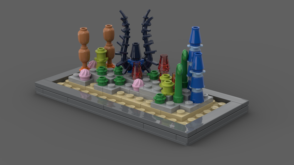LEGO MOC Coral Reef - Medium by LMHBricks | Rebrickable - Build with LEGO