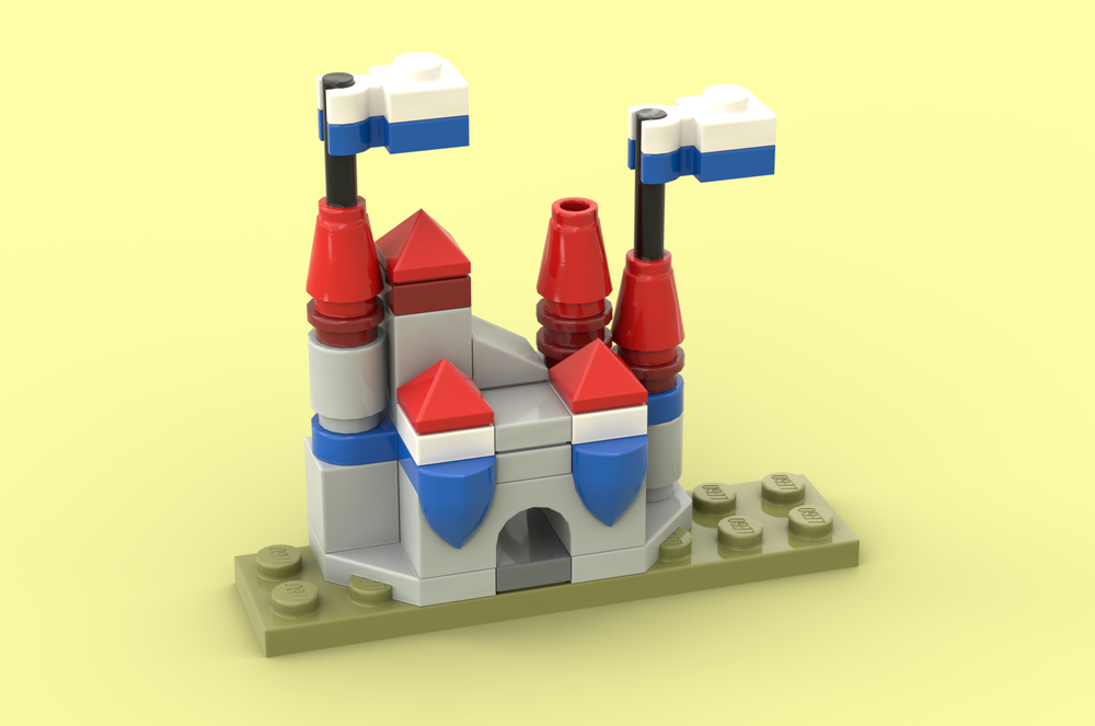 LEGO MOC-186213 Microscale Castle by pturecki | Rebrickable - Build ...