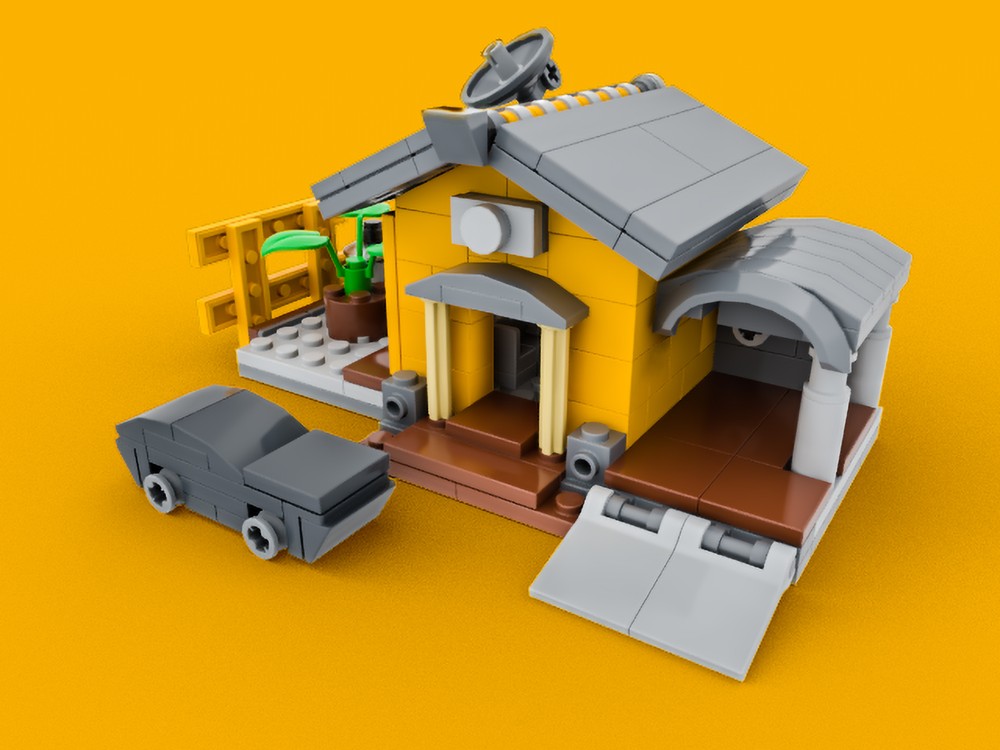 LEGO MOC Cottage w/ Interior + Mini Car by vplameniraket | Rebrickable ...