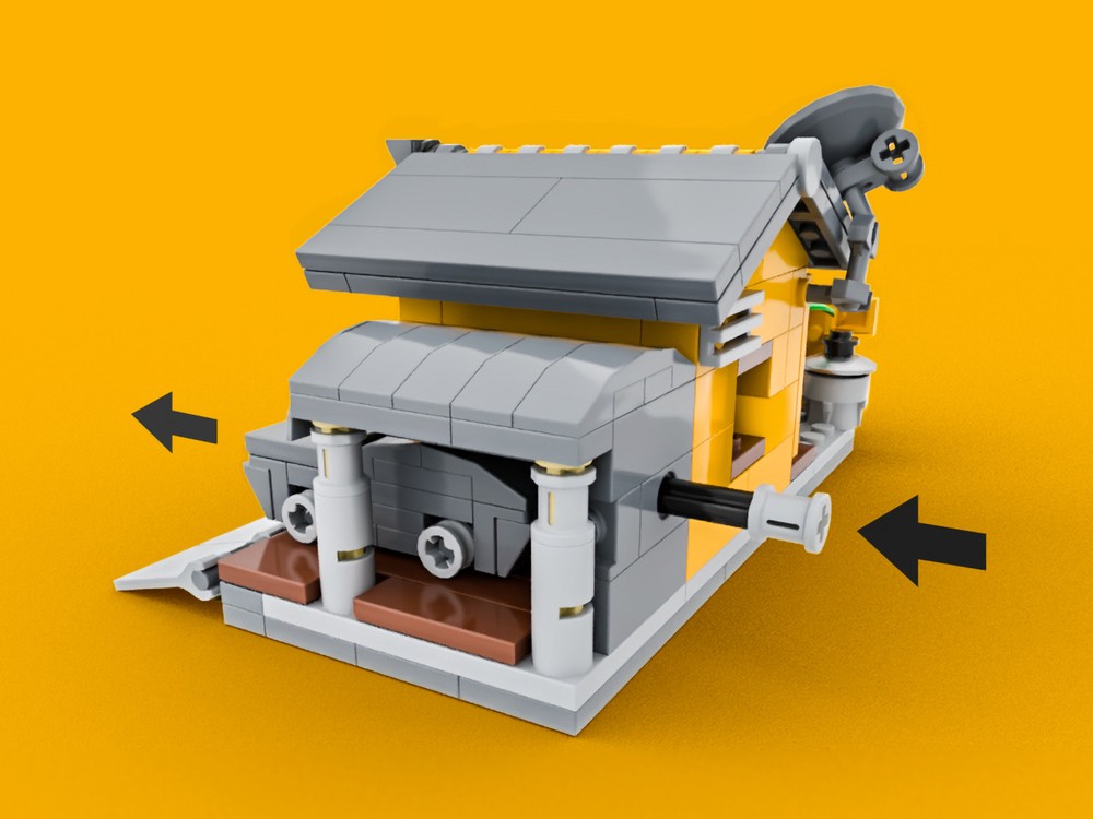 LEGO MOC Cottage w/ Interior + Mini Car by vplameniraket | Rebrickable ...