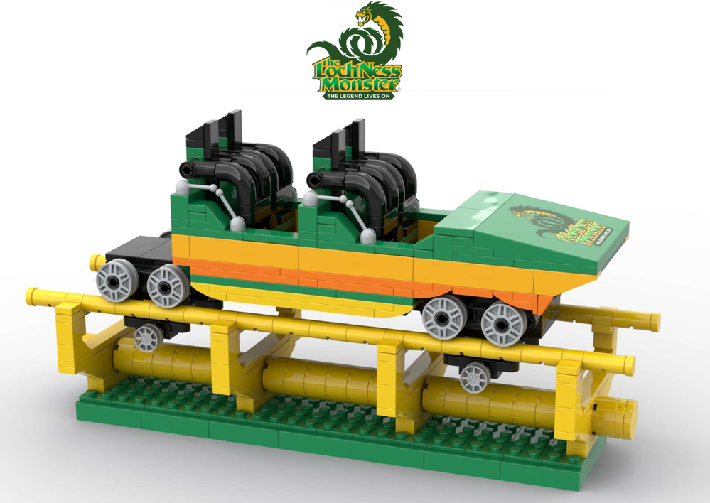 LEGO MOC ROLLERCOASTER - LOCH NESS MONSTER - Busch Gardens Williamsburg ...