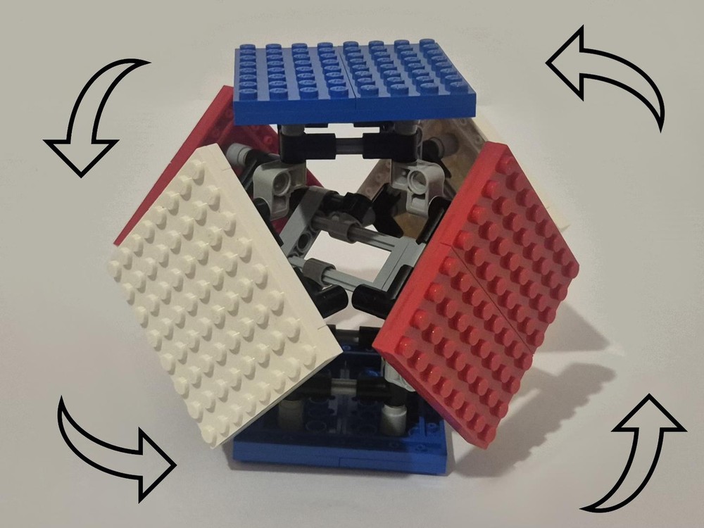 Lego Moc Hinged Cube By Jemunoz0 Rebrickable Build With Lego