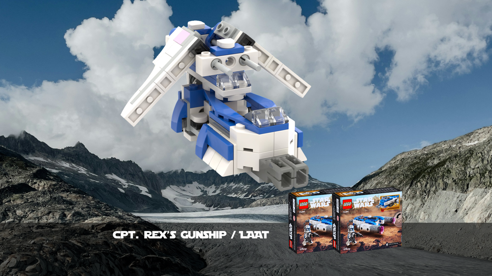 LEGO MOC Cpt. Rex's Republic Gunship / LAAT microfighter - 2 x 75391 ...