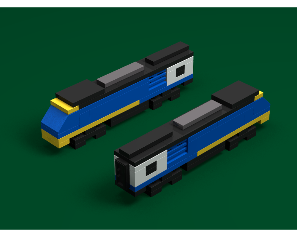 LEGO MOC BR Blue HST Power Cars (Micro) by PsiborgVIP | Rebrickable ...