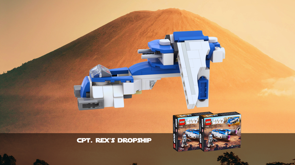 LEGO MOC Cpt. Rex's Republic Dropship microfighter - 2 x 75391 ...
