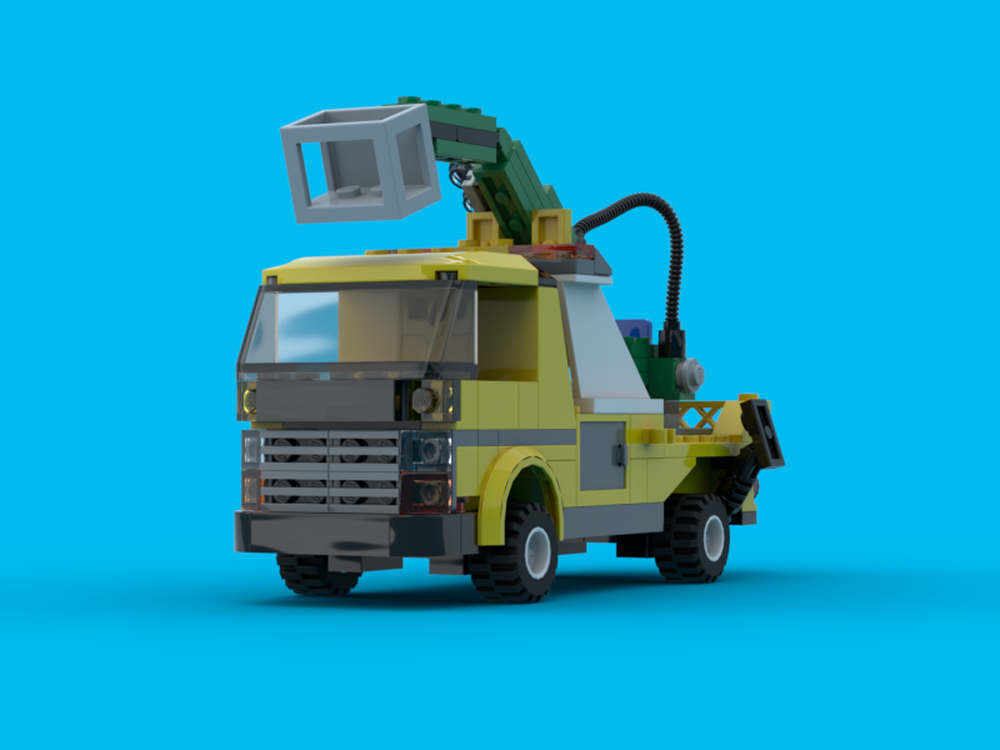 LEGO MOC Servicetruck with Liftplatform by Brotmeister | Rebrickable ...