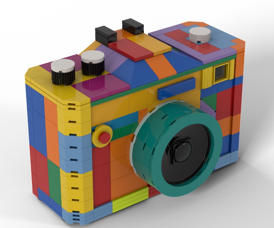 LEGO MOC Cubist style camera by NasqBrick | Rebrickable - Build with LEGO