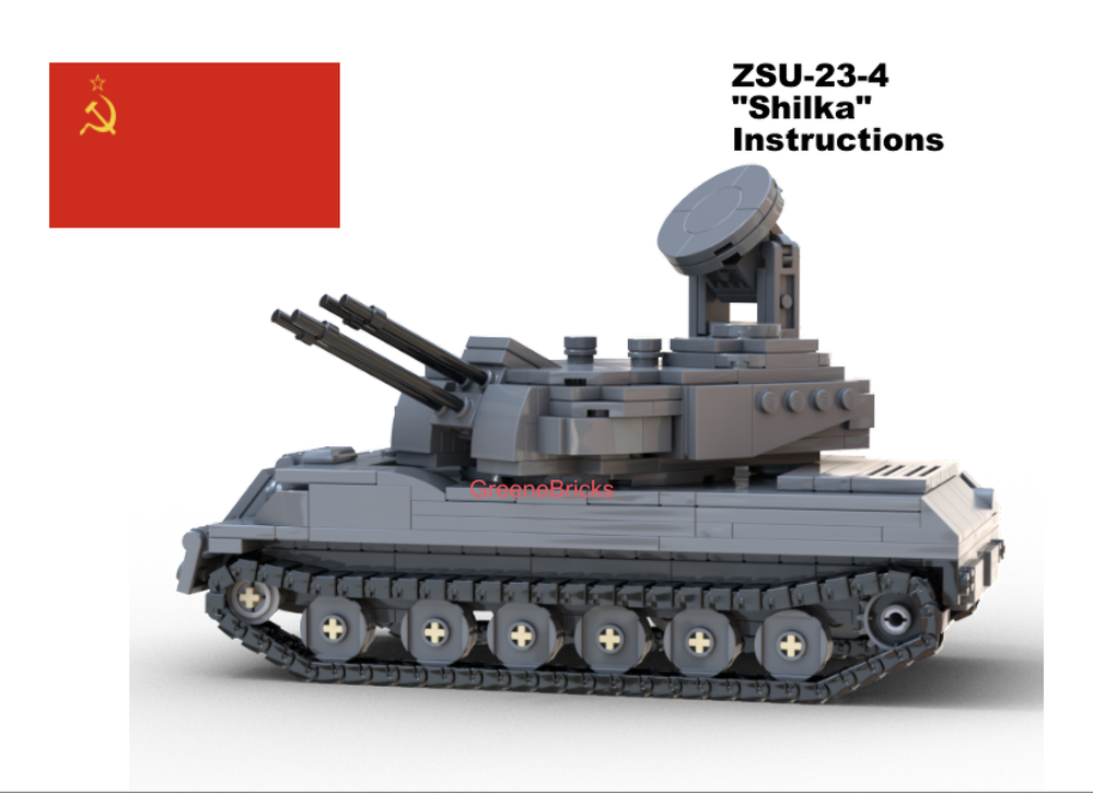LEGO MOC ZSU-23-4 "Shilka" by GreeneBricks | Rebrickable - Build with LEGO
