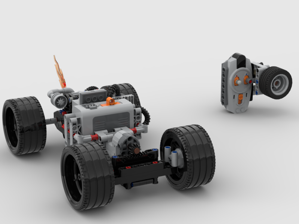 LEGO MOC Fast RC car by BP Design | Rebrickable - Build with LEGO