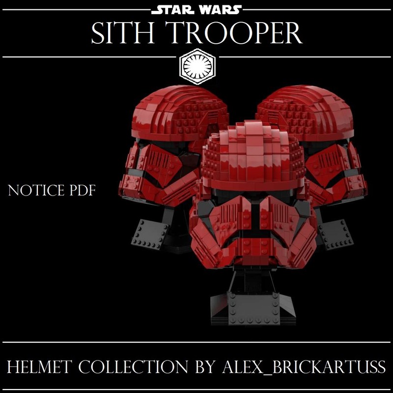 LEGO MOC Helmet Sith trooper by Alex_BricKartuss | Rebrickable - Build ...