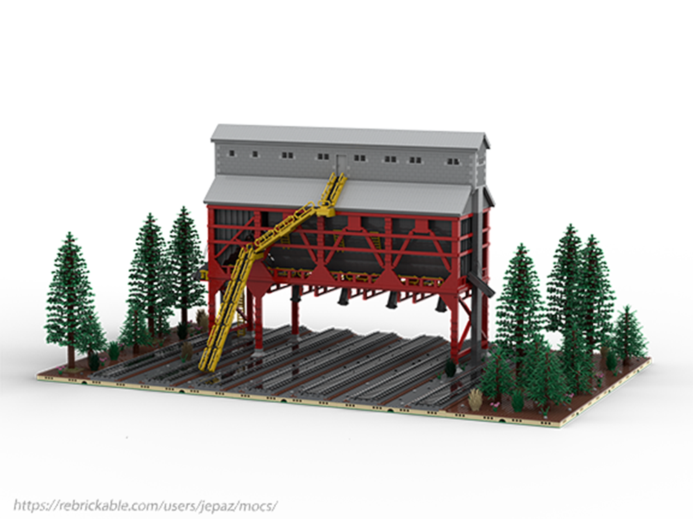LEGO MOC Cheyenne 650 Ton Coal Bunker by jepaz | Rebrickable - Build ...