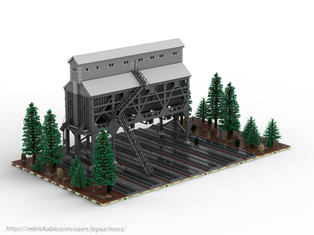 LEGO MOC Cheyenne 650 Ton Coal Bunker by jepaz | Rebrickable - Build ...