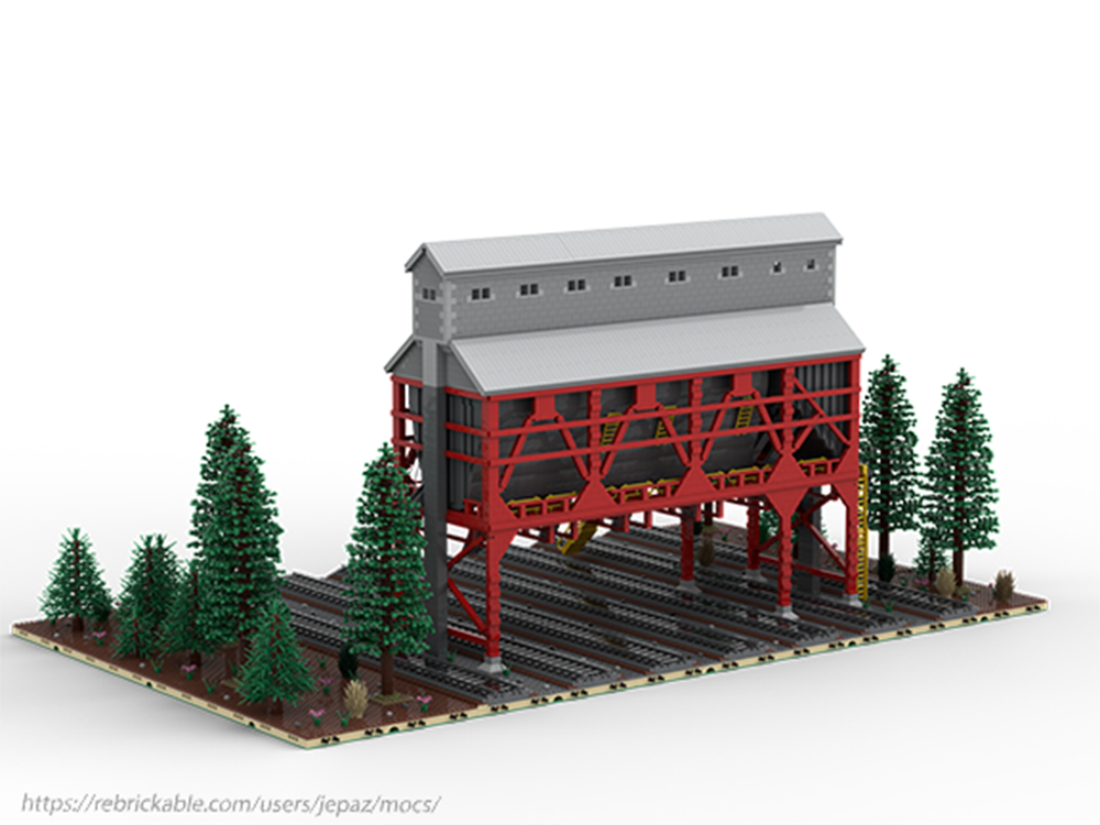 LEGO MOC Cheyenne 650 Ton Coal Bunker by jepaz | Rebrickable - Build ...