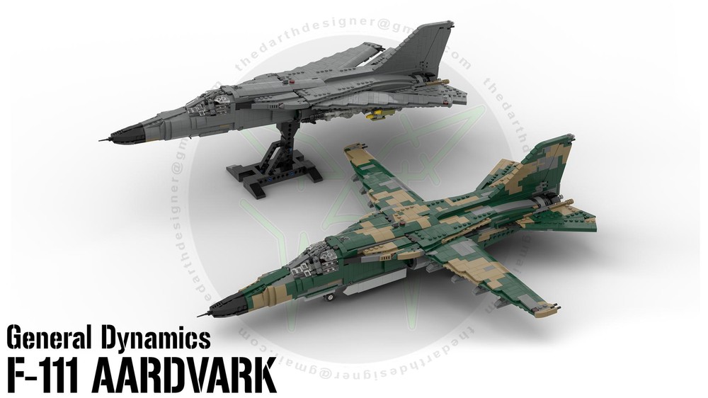 LEGO MOC F-111 Aardvark - 1:35 Scale by DarthDesigner | Rebrickable ...
