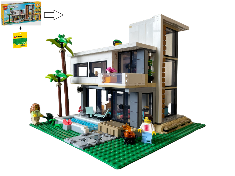 LEGO MOC Modern House Corner Alternate build of 31153 by re-bricked ...