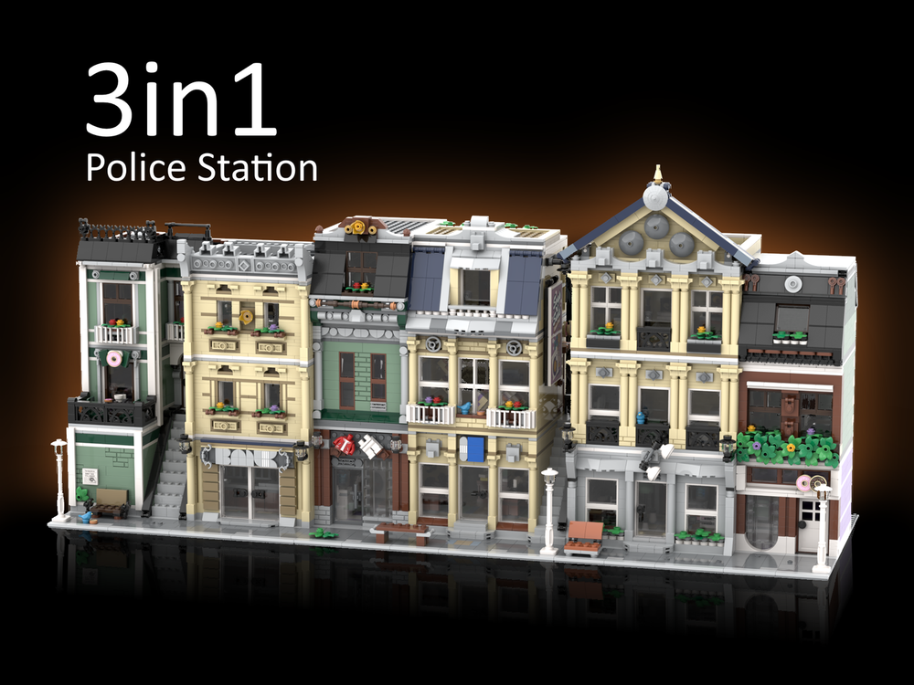 LEGO MOC 3in1 10278 Police Station Alternative Builds by PL MOCs ...