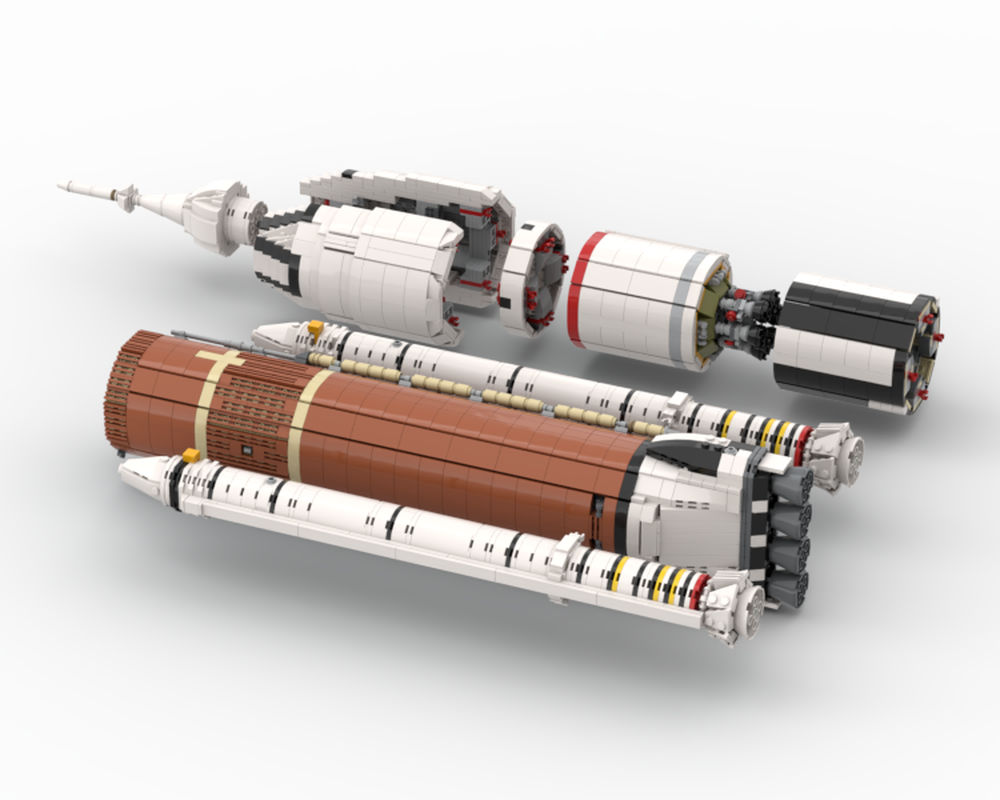 Lego Moc Direct Jupiter Launch Vehicle 1110 Scaled By Saxus