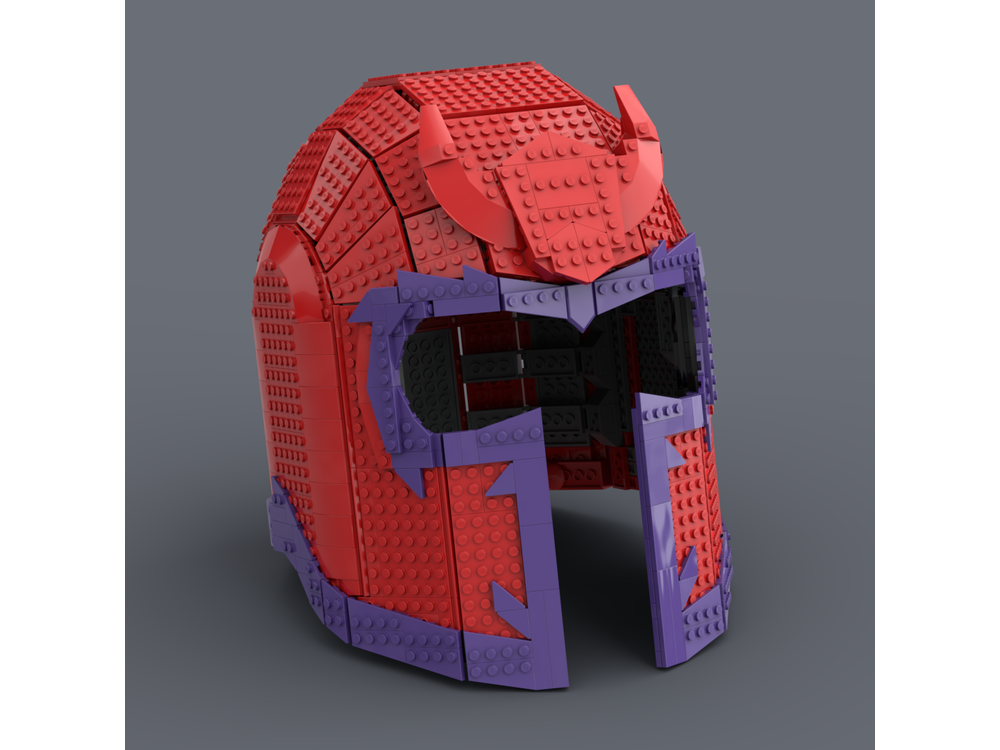 LEGO MOC Wearable Magneto Helmet by built_bricks | Rebrickable - Build ...