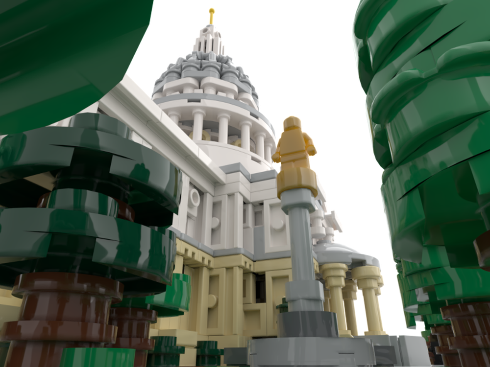 Lego Moc Saint Pauls Cathedral 1800 By Shelflife Rebrickable
