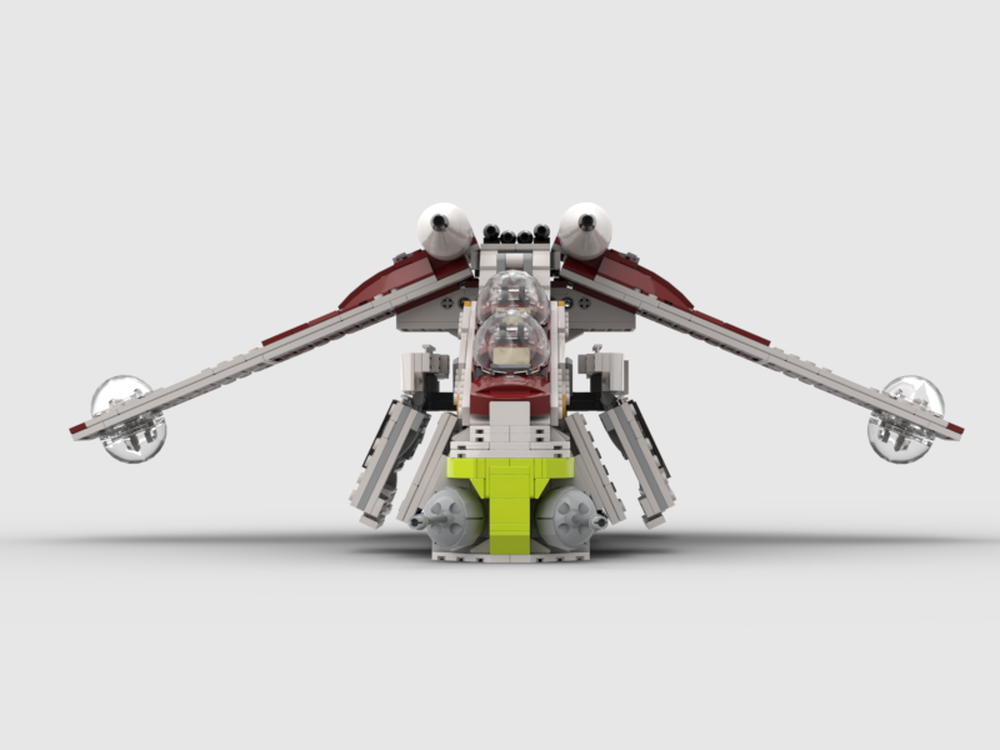 Lego Moc Republic Gunship Clone Wars Version Simple Doors Mod By