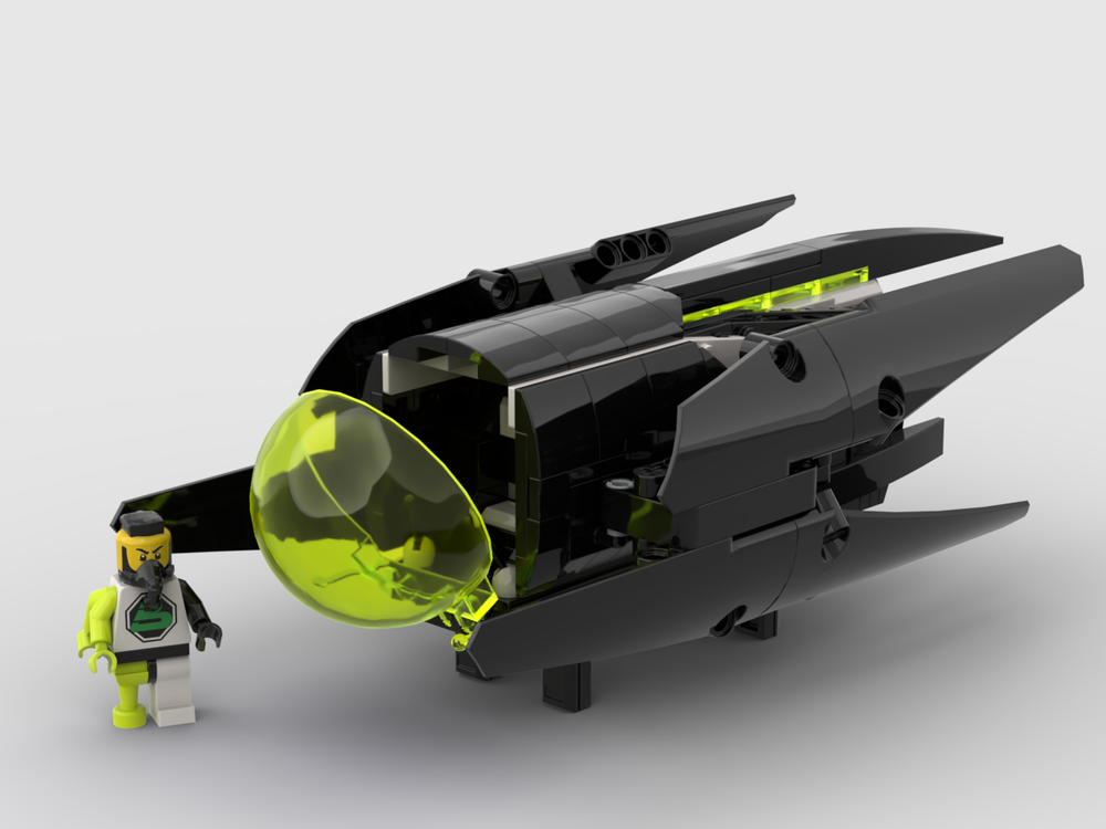 Lego Moc Blacktron Ii Variable Geometry Fighter By Sawdustmocs