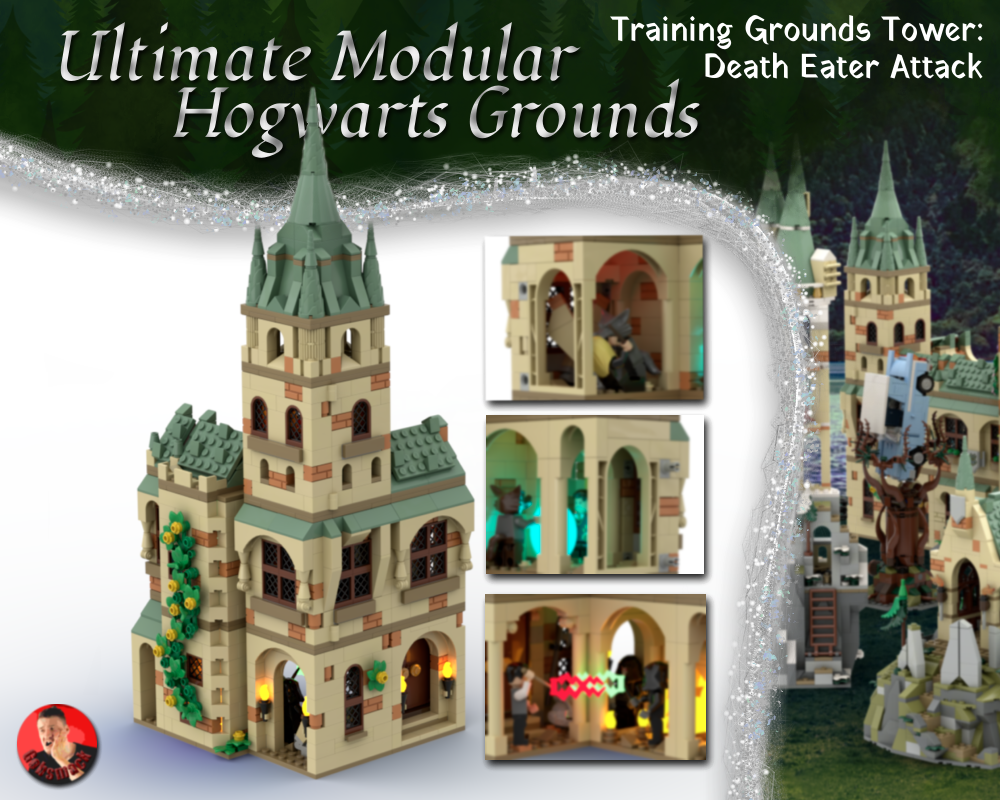 LEGO MOC HP Modular - Training Grounds Tower: Death Eater Attack by ...