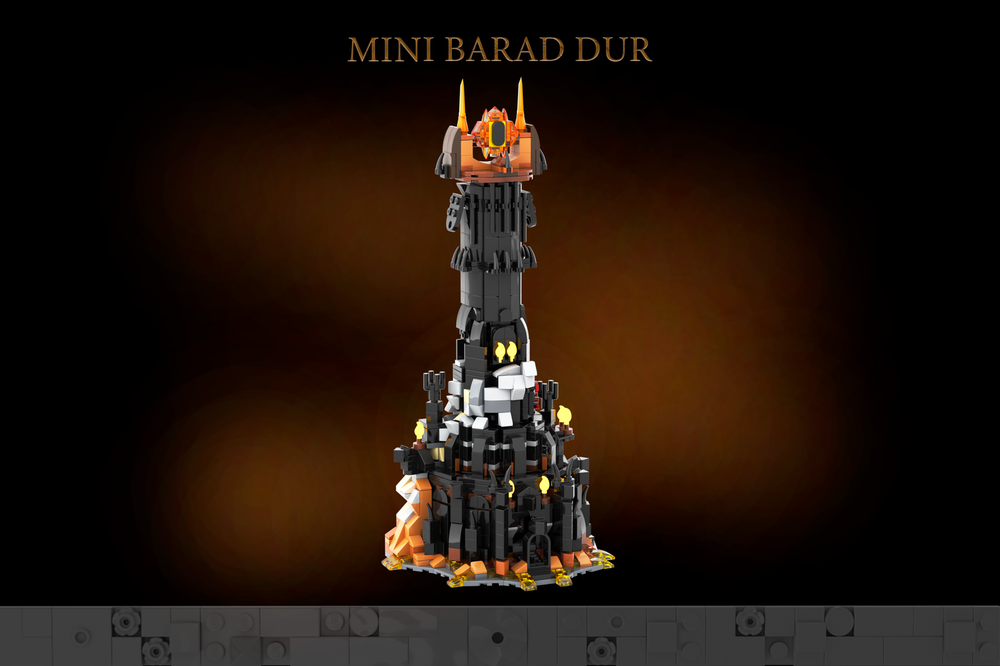 LEGO MOC Mini Barad Dur by christromans | Rebrickable - Build with LEGO
