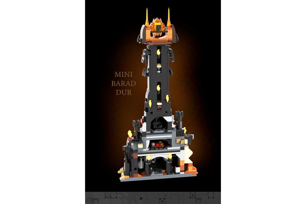 Lego Moc Mini Barad Dur By Christromans Rebrickable Build With Lego