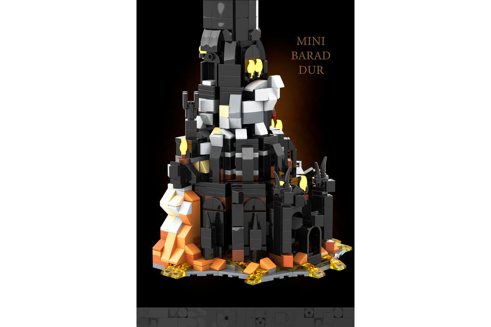 Lego Moc Mini Barad Dur By Christromans Rebrickable Build With Lego