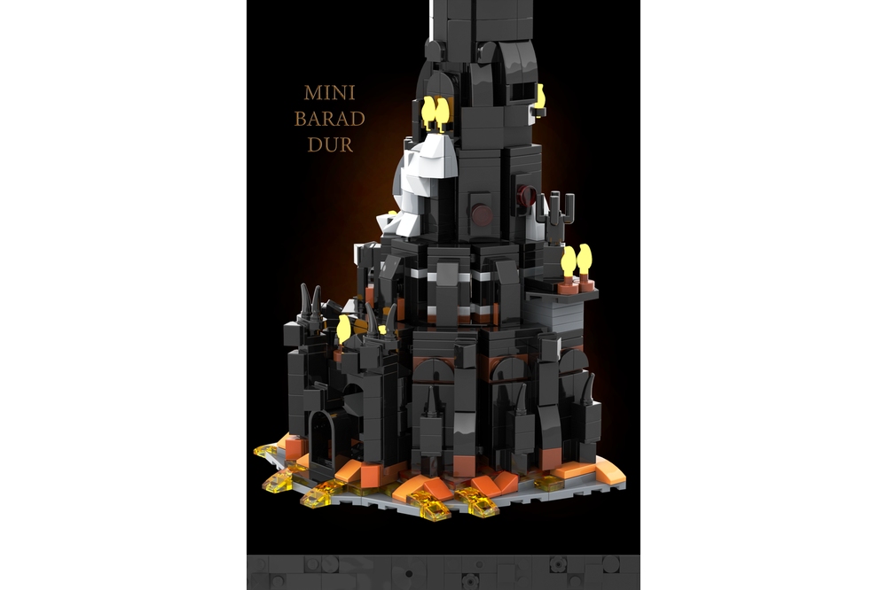 Lego Moc Mini Barad Dur By Christromans Rebrickable Build With Lego