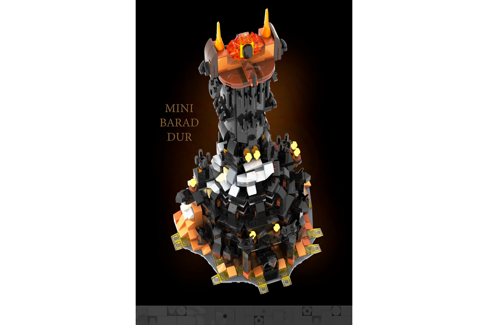 LEGO MOC Mini Barad Dur by christromans | Rebrickable - Build with LEGO