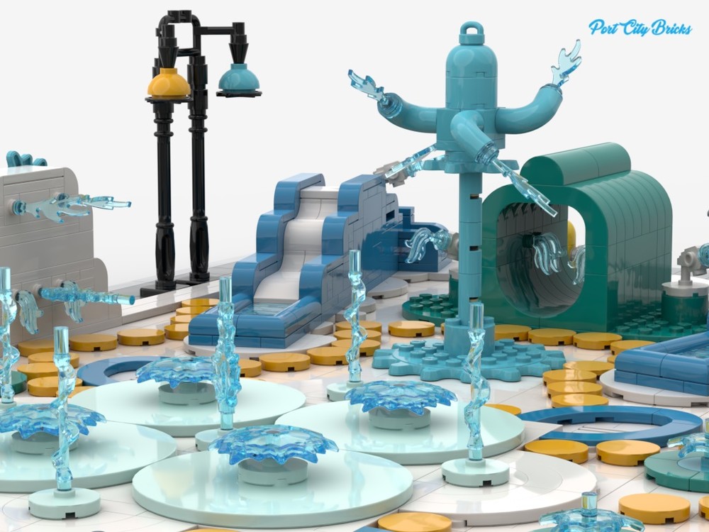 LEGO MOC H20 Splash Park (Full-Size Version) by PortCityBricks ...
