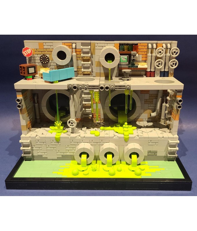 LEGO MOC TMNT Sewer Diorama MOC - Part 2 - Teenage Mutant Ninja Turtles ...