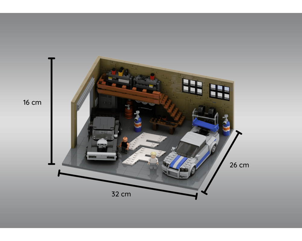 LEGO MOC Dom's Garage (Fast & Furious) - Speed Champions Display ...