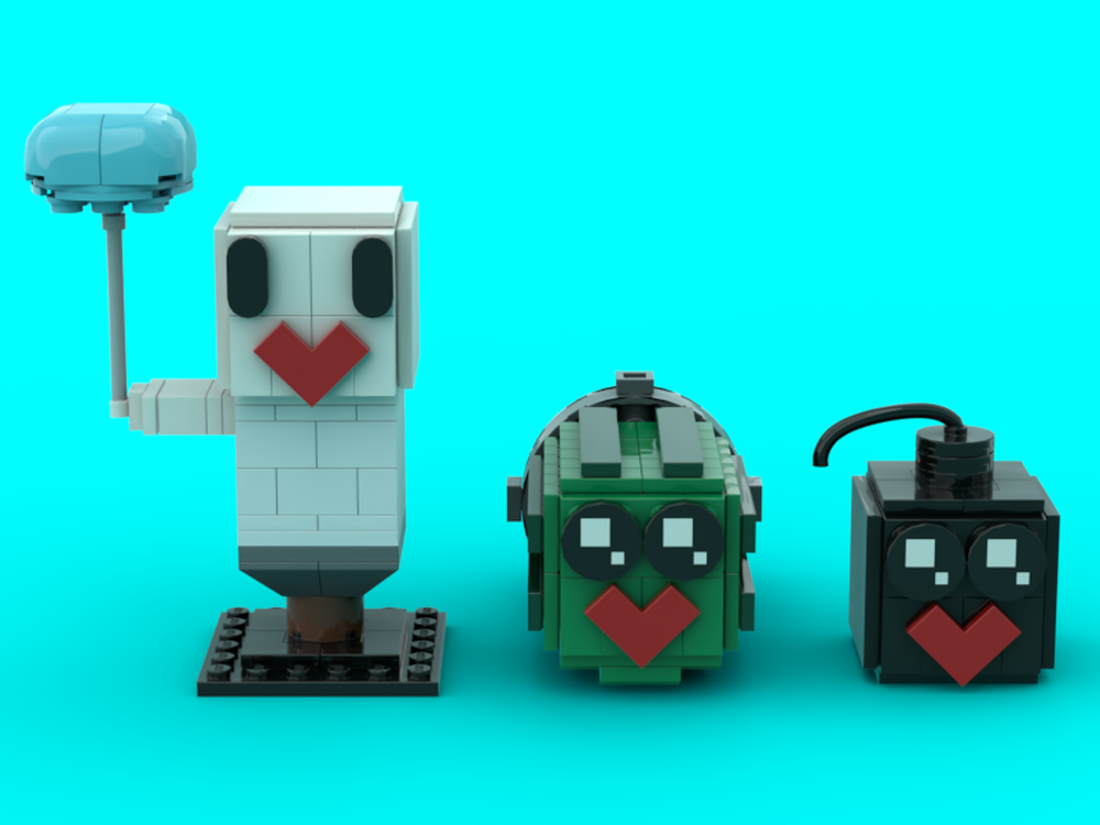 LEGO MOC Demented Cartoon Movie Brickheadz by Pikminfan67 | Rebrickable ...