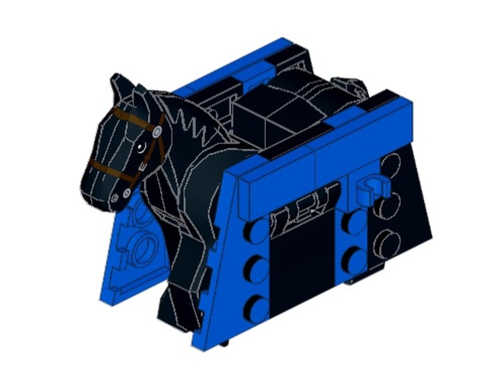 LEGO MOC Falcon Knight Horse Barding by BrickCastleFan | Rebrickable ...