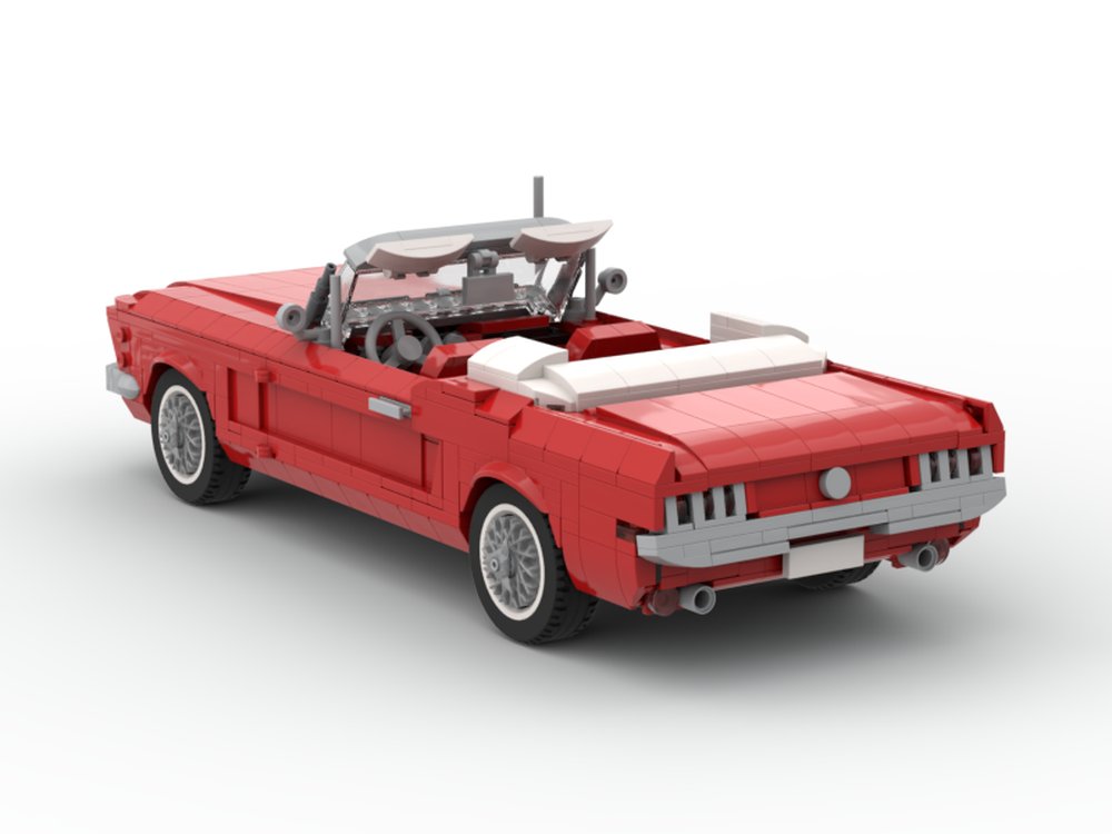 LEGO MOC 1:18 Ford Mustang Convertible by Double_U_Bricks | Rebrickable ...