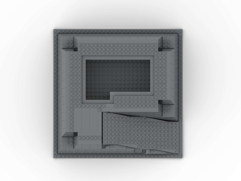 Lego Moc Brick Built Raised Baseplate By Brickcastlefan Rebrickable