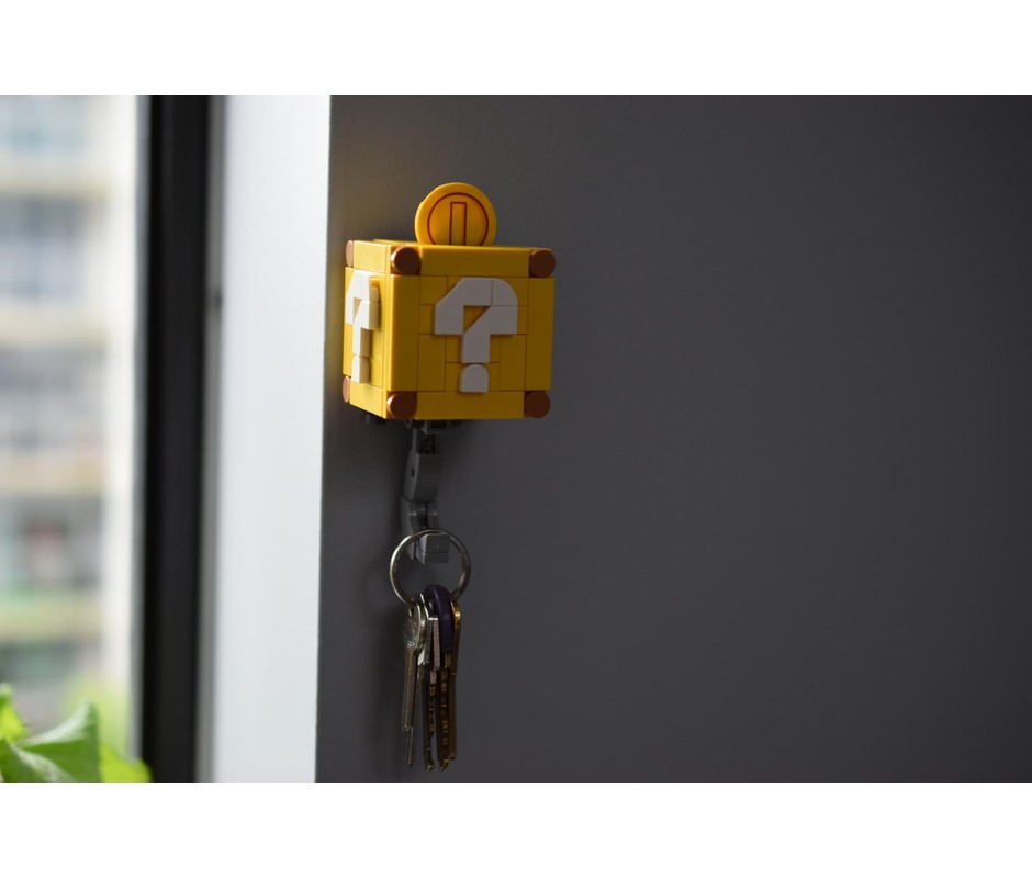 LEGO MOC Mario Coin Block - Key Holder by Shram | Rebrickable - Build ...