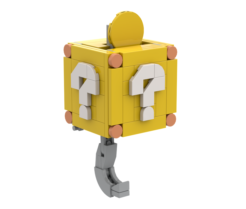 LEGO MOC Mario Coin Block - Key Holder by Shram | Rebrickable - Build ...