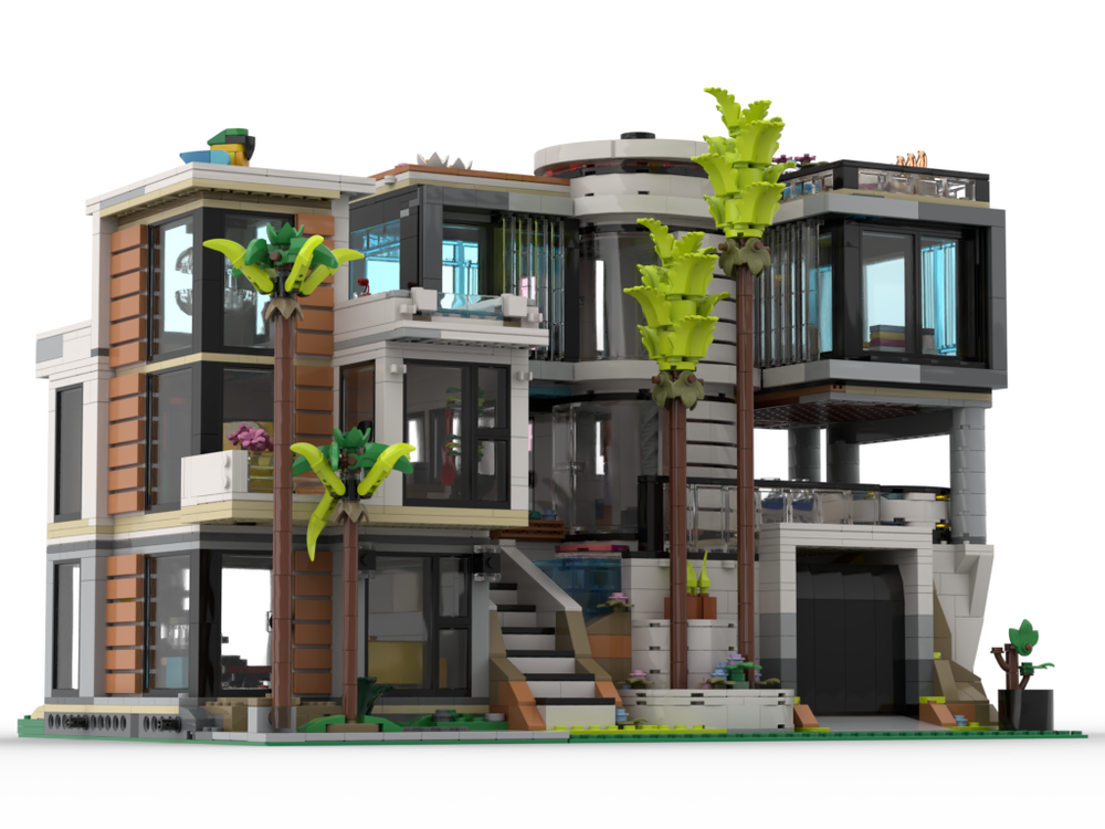 LEGO MOC Modern House - Half Base - Modification of Set 31153 by Brick ...
