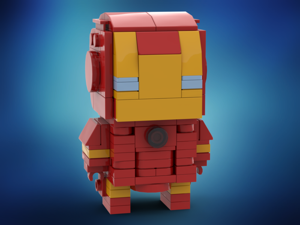 LEGO MOC Iron Man MK 3 Brickheadz by Ant0noo | Rebrickable - Build with ...