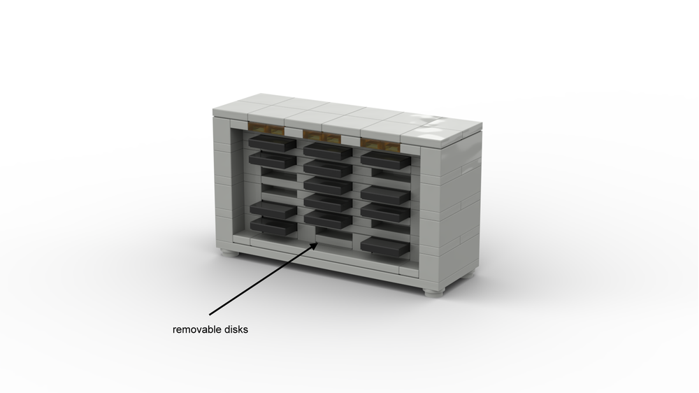 LEGO MOC PCS305 Floppy Disk Rack / Storage L & S Classic Space by ...